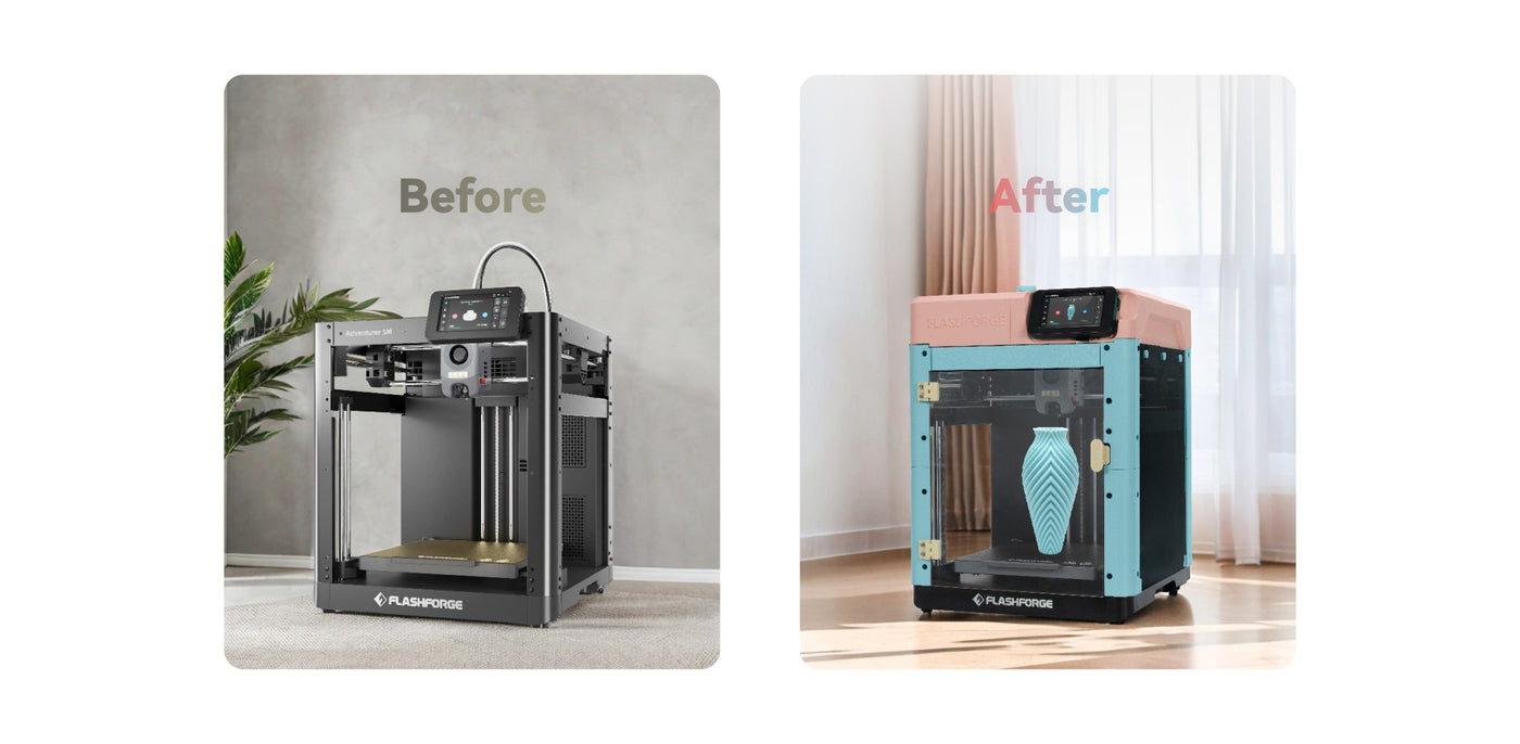 Adventurer 5M Enclosure Kit - Enhanced 3D Printing Stability & Safety