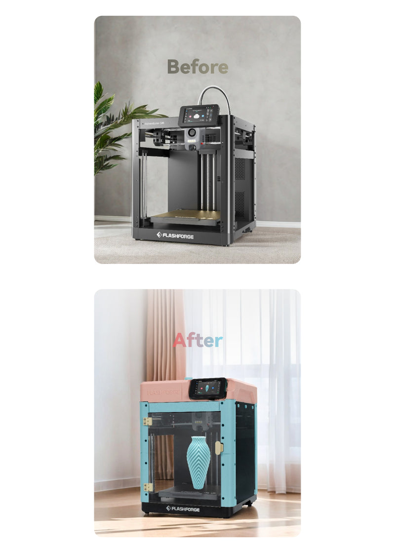 Adventurer 5M Enclosure Kit - Enhanced 3D Printing Stability & Safety